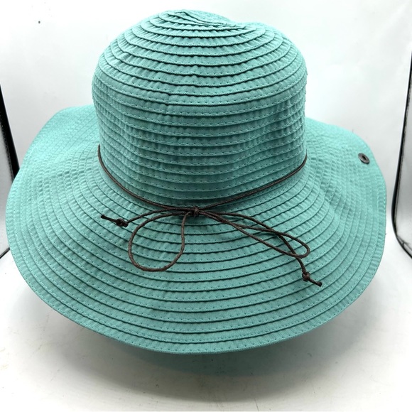 Peter Grimm | Accessories | Peter Grimm True Character Wide Brim Sun Hat Os Teal | Poshmark